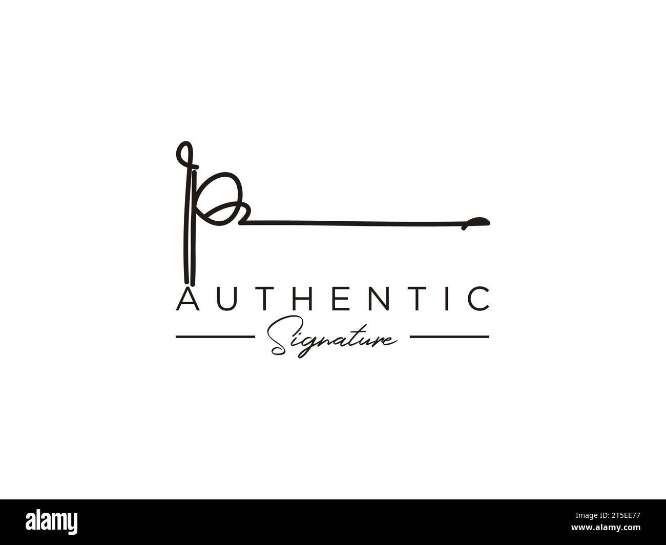IP Signature Logo Template Vector Stock Vector Image & Art - Alamy