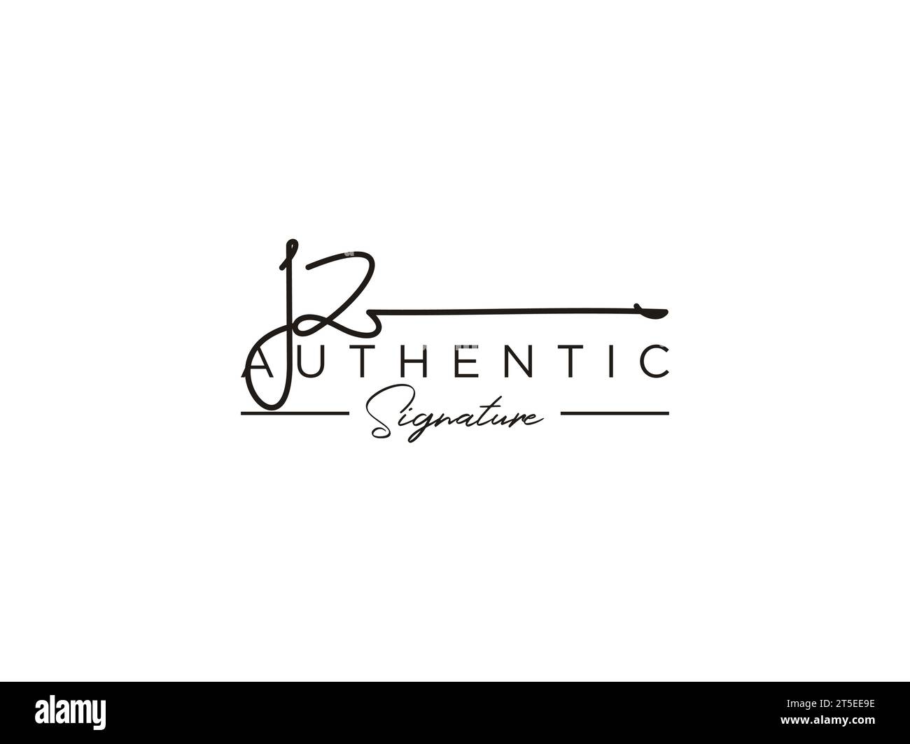 JZ Signature Logo Template Vector Stock Vector Image & Art - Alamy