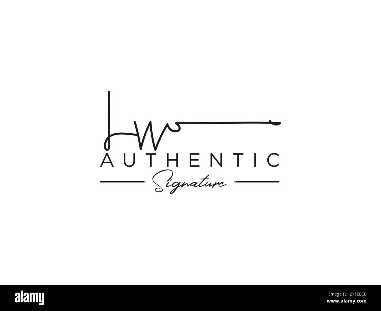 LW Signature Logo Template Vector Stock Vector Image & Art - Alamy