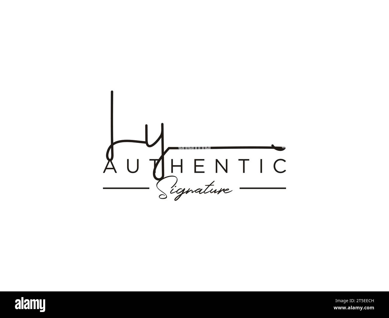 LY Signature Logo Template Vector Stock Vector Image & Art - Alamy