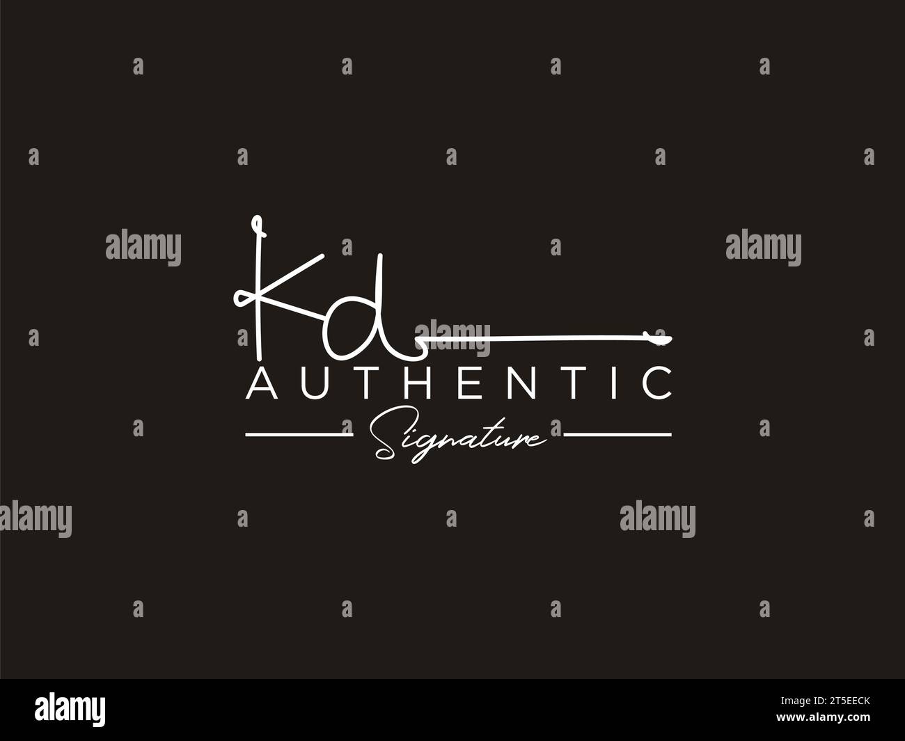 KD Signature Logo Template Vector Stock Vector Image & Art - Alamy