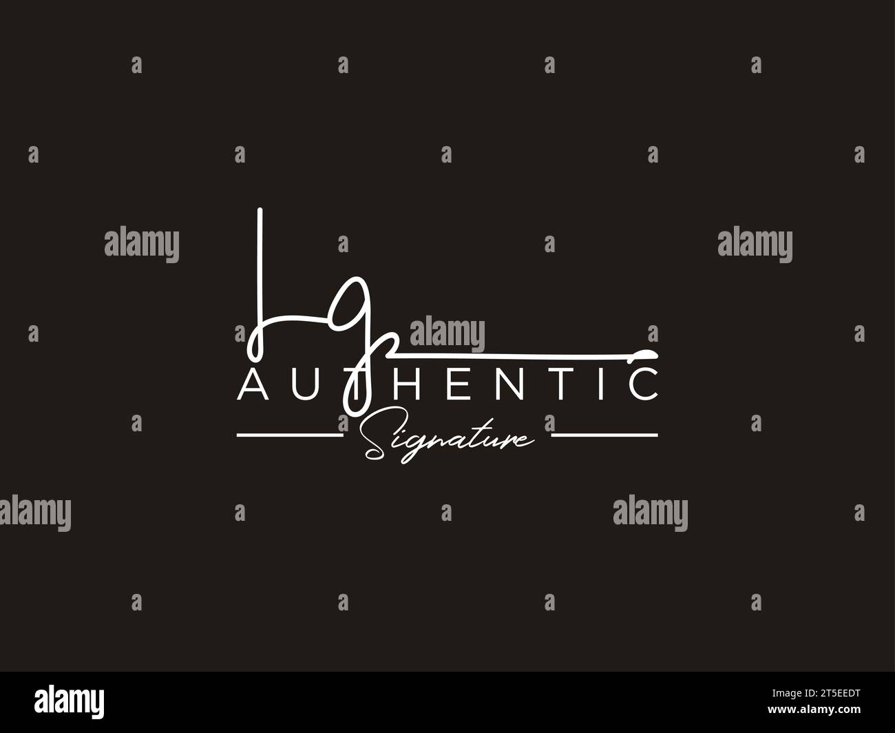 Initial signature lg logo Stock Vector Images - Alamy