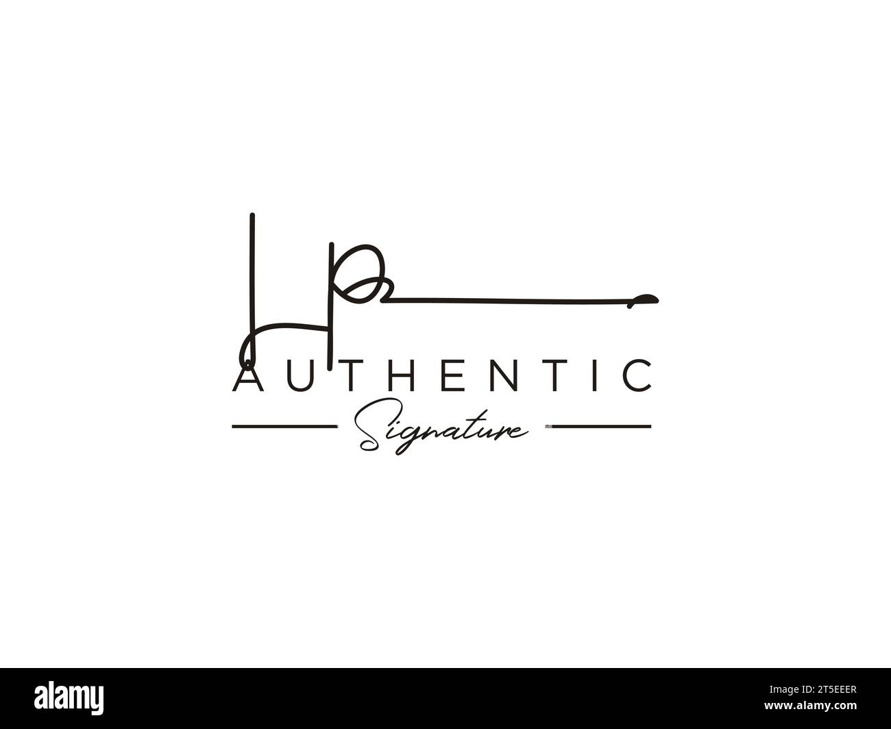 LP Signature Logo Template Vector Stock Vector Image & Art - Alamy