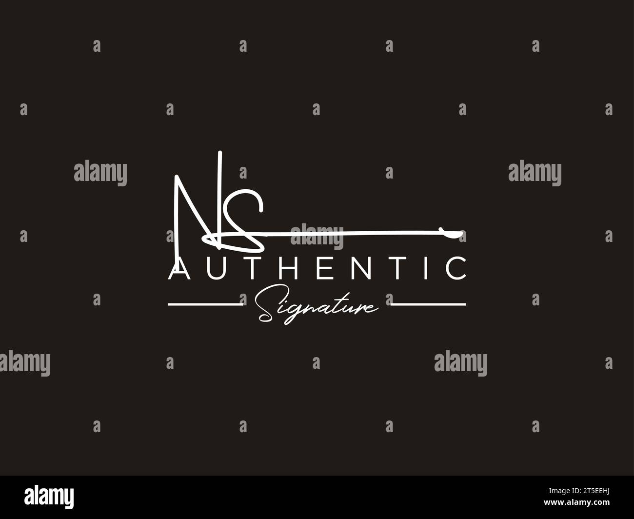 Ns logo vector vectors Stock Vector Images - Alamy