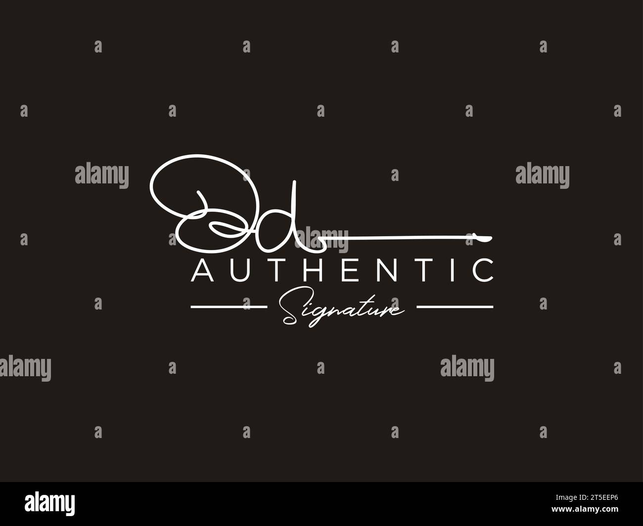 OD Signature Logo Template Vector Stock Vector Image & Art - Alamy