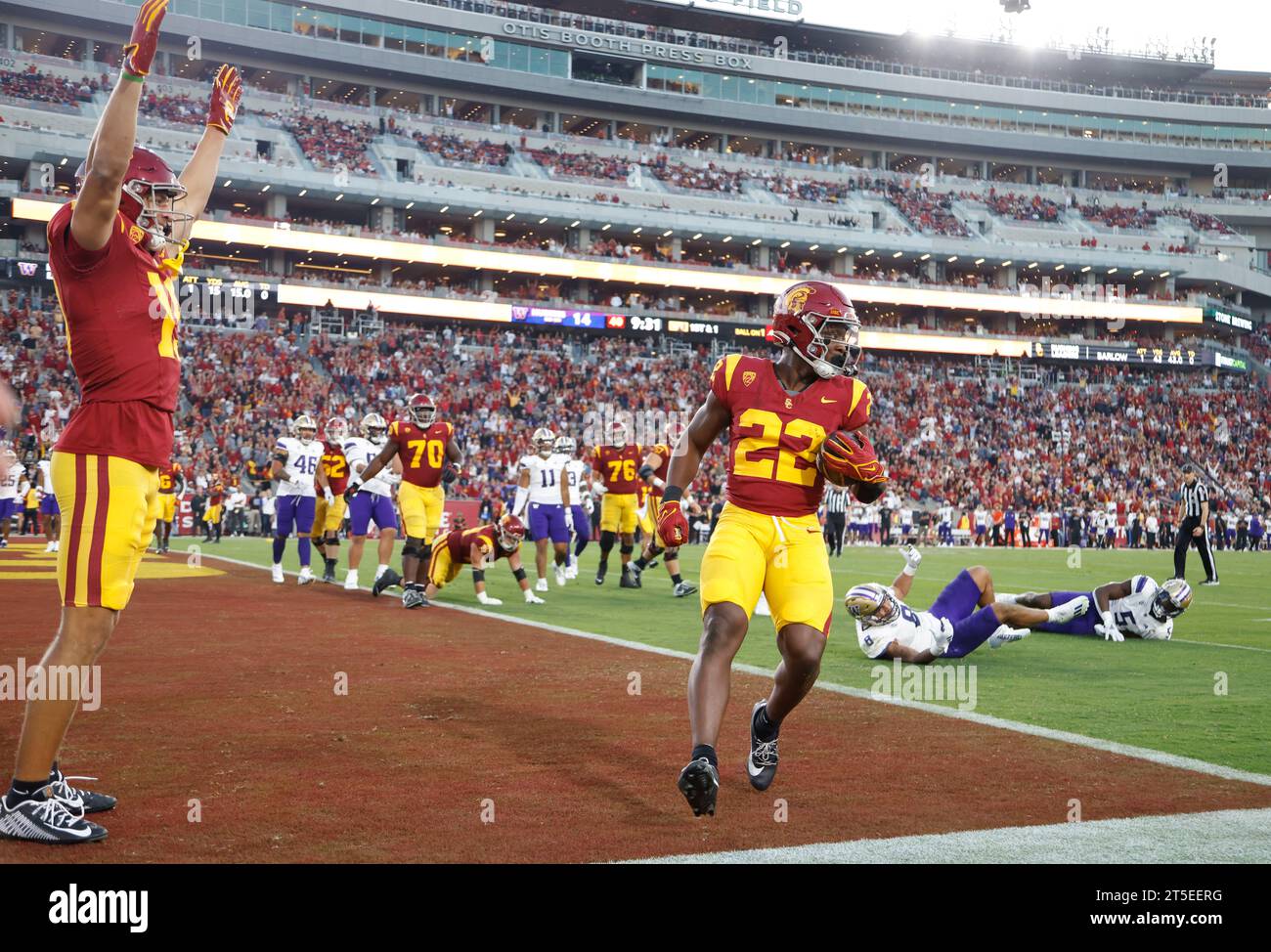 November 4, 2023 USC Trojans running back Darwin Barlow (22) carries ...