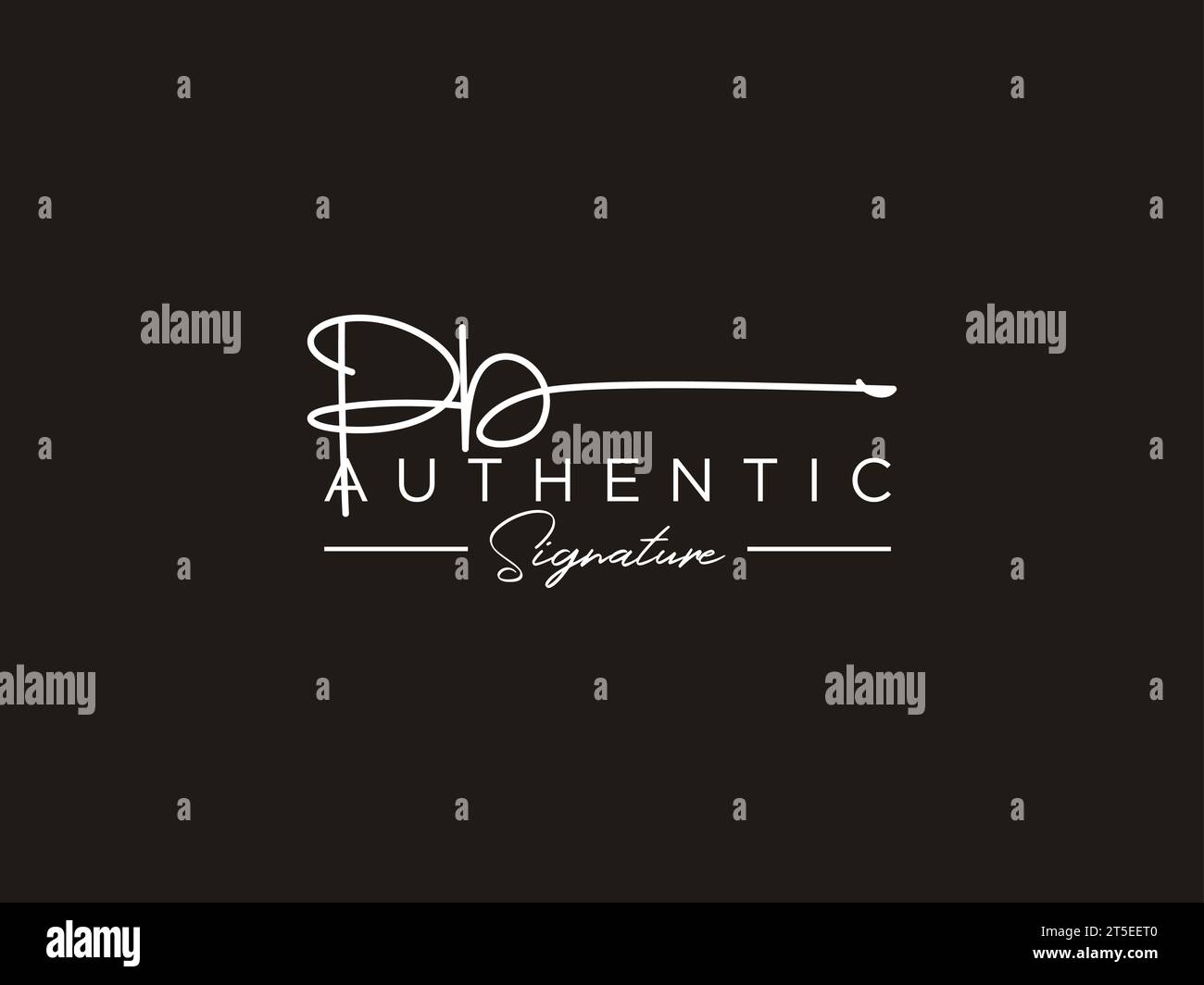 PB Signature Logo Template Vector Stock Vector Image & Art - Alamy