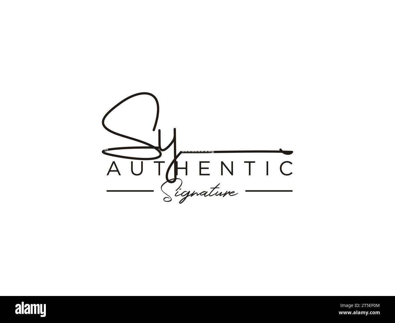 SY Signature Logo Template Vector Stock Vector Image & Art - Alamy