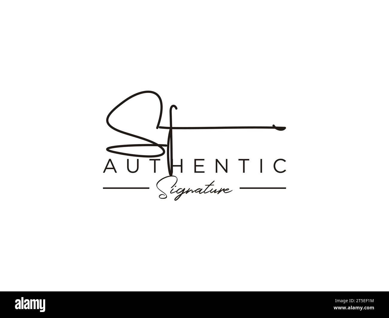 SF Signature Logo Template Vector Stock Vector Image & Art - Alamy