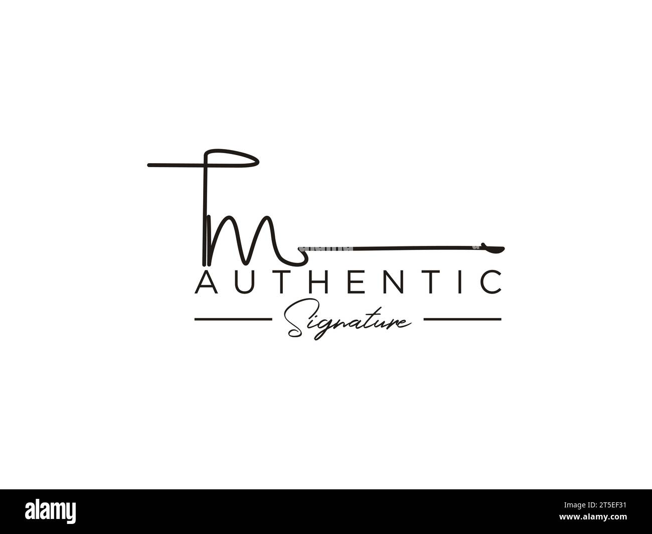 TM Signature Logo Template Vector Stock Vector Image & Art - Alamy