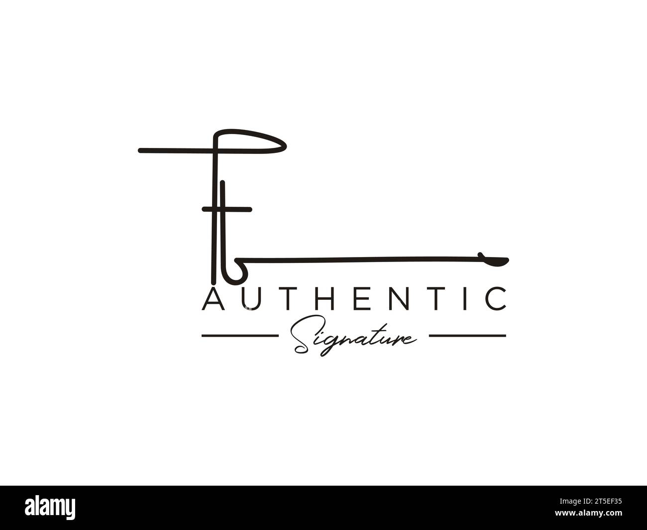 TT Signature Logo Template Vector Stock Vector Image & Art - Alamy
