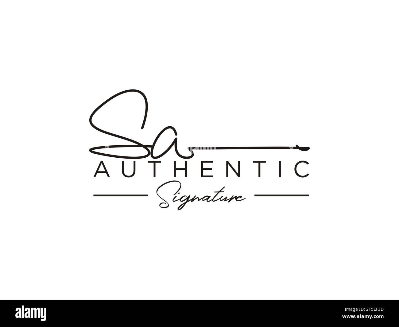 SA Signature Logo Template Vector Stock Vector Image & Art - Alamy