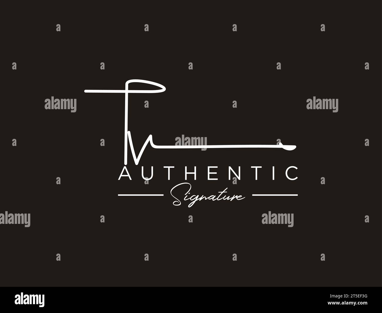TV Signature Logo Template Vector Stock Vector Image & Art - Alamy