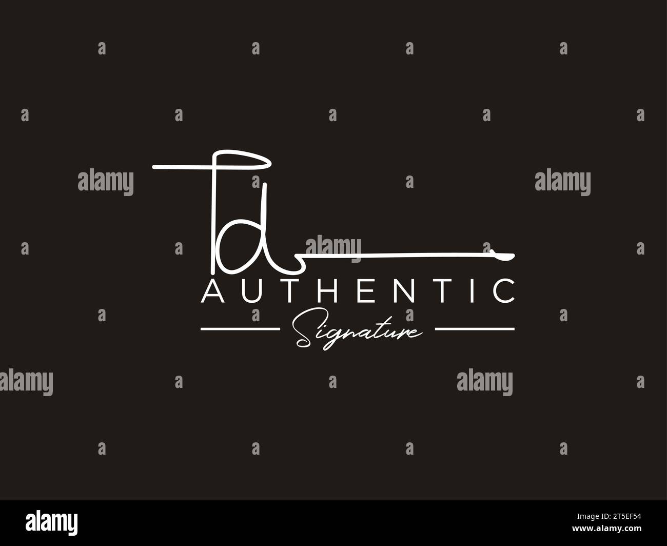 Td signature Stock Vector Images - Alamy
