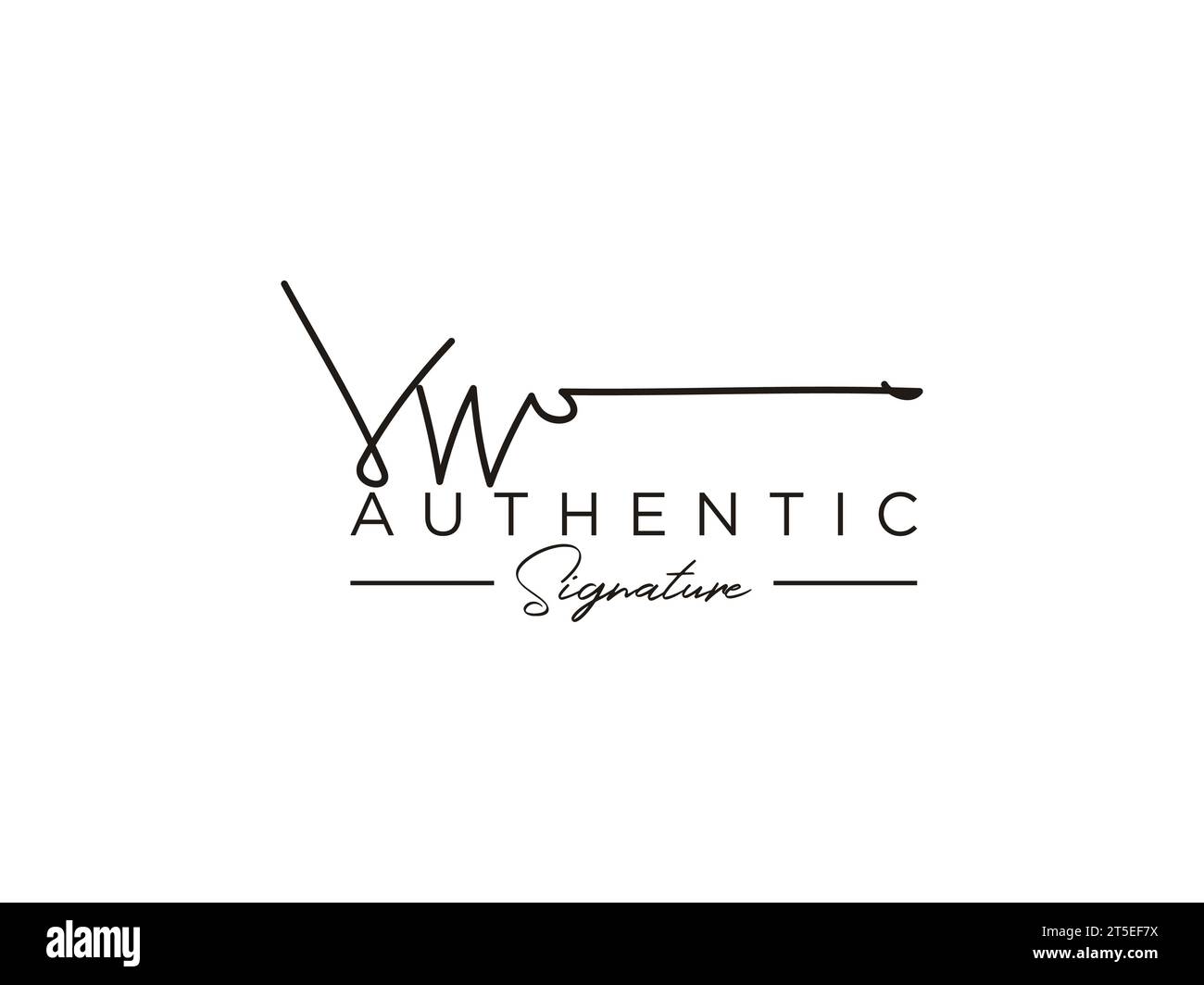 VW Signature Logo Template Vector Stock Vector Image & Art - Alamy