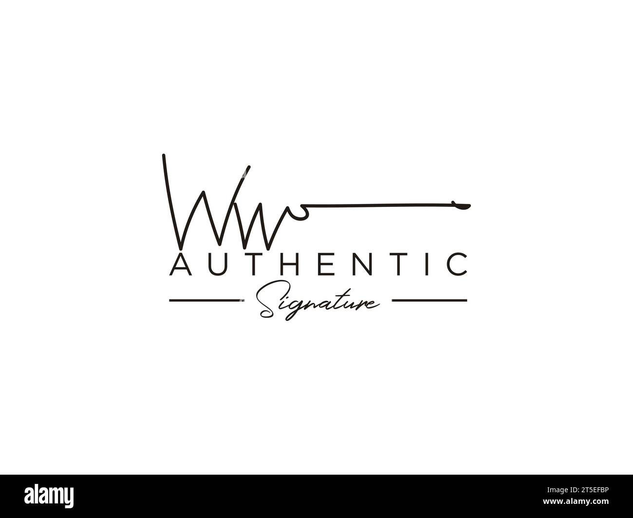 WW Signature Logo Template Vector Stock Vector Image & Art - Alamy