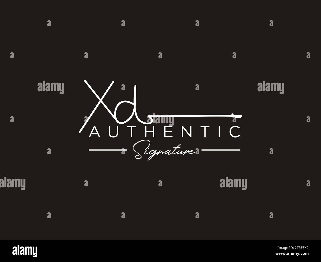 XD Signature Logo Template Vector Stock Vector Image & Art - Alamy