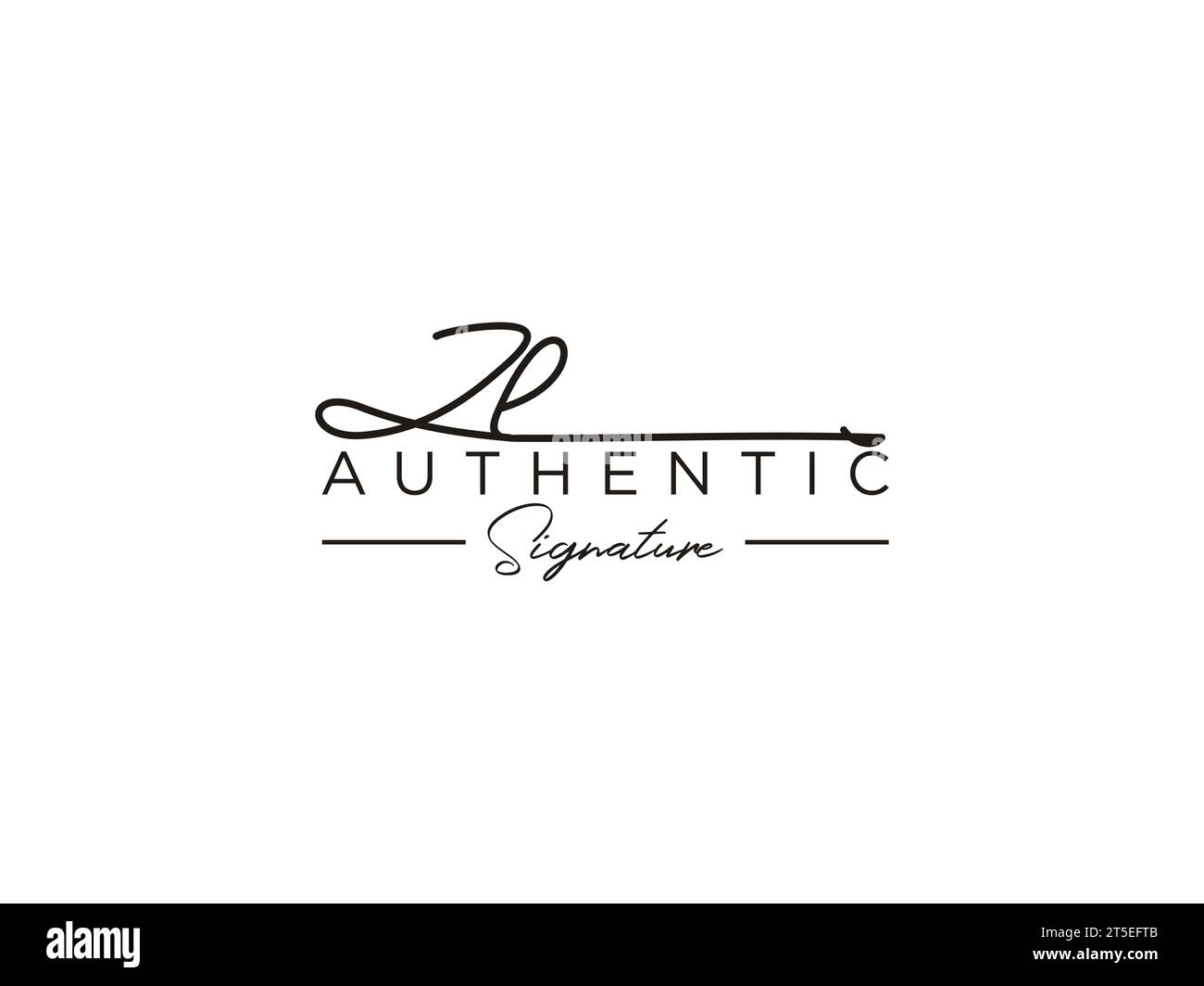 ZE Signature Logo Template Vector Stock Vector Image & Art - Alamy