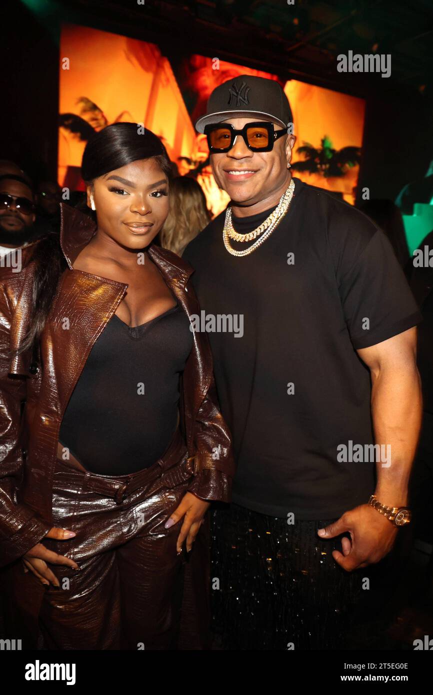 NEW YORK, NY- NOVEMBER 3: Scar Lip and LL Cool J at the Missy Elliott ...