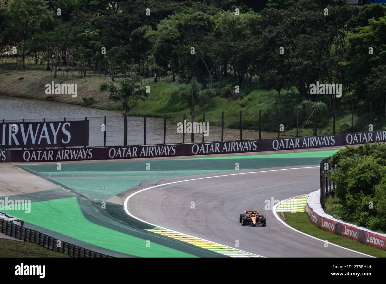 SAO PAULO, Brazil. 4th Nov, 2023. # 4, Lando NORRIS, GBR, McLaren F1 Team, on Sprint Shootout ...
