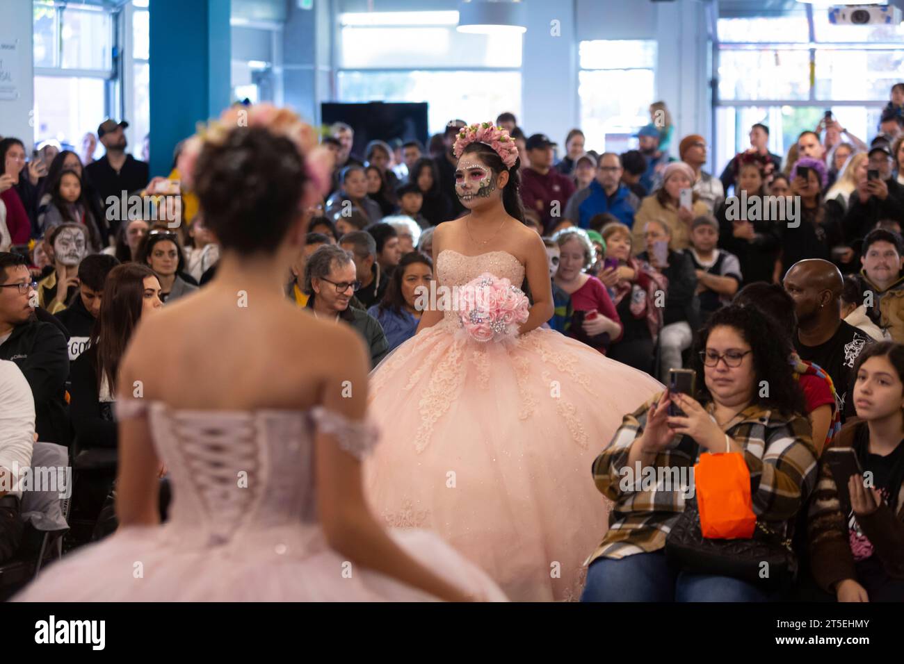 Seattle, Washington, USA. 4th November, 2023. Young women participate ...