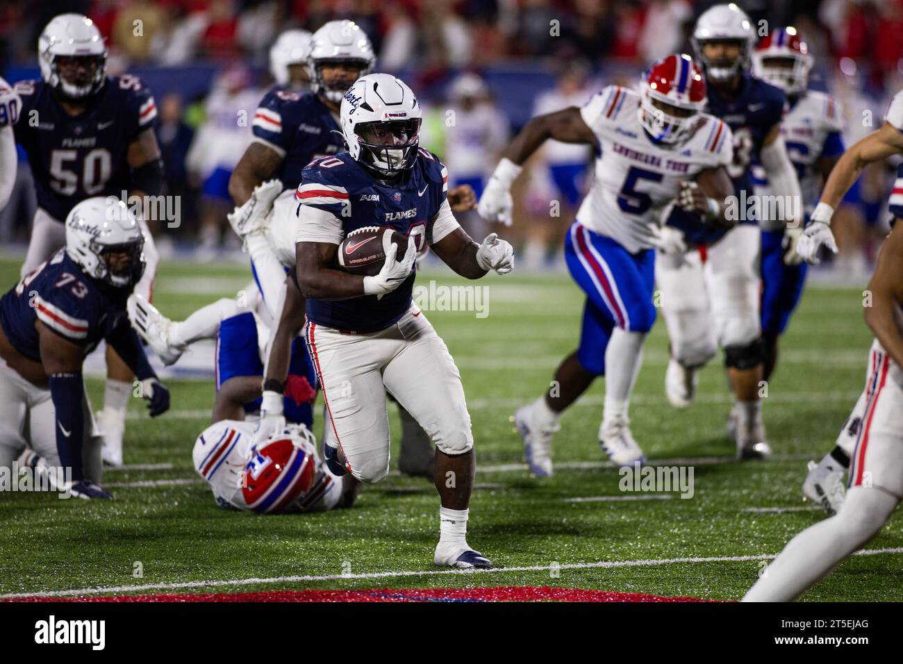 Lynchburg, VA, USA. 3rd Nov, 2023. Liberty Flames running back Quinton ...