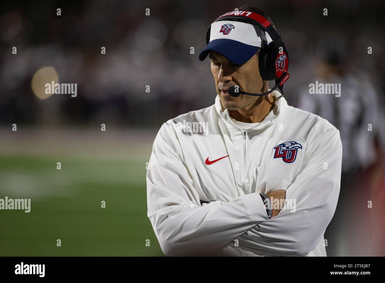 Lynchburg, VA, USA. 3rd Nov, 2023. Liberty Flames head coach Jamey ...