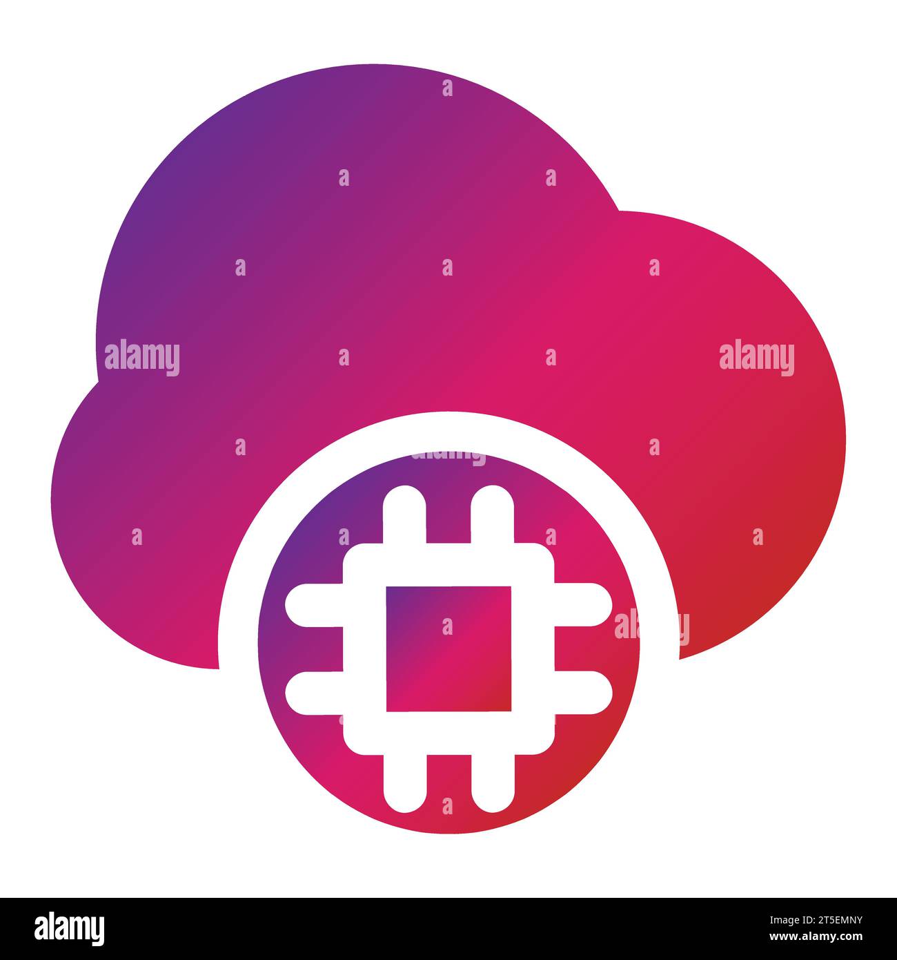 modern gradient cloud service icon Stock Vector Image & Art - Alamy