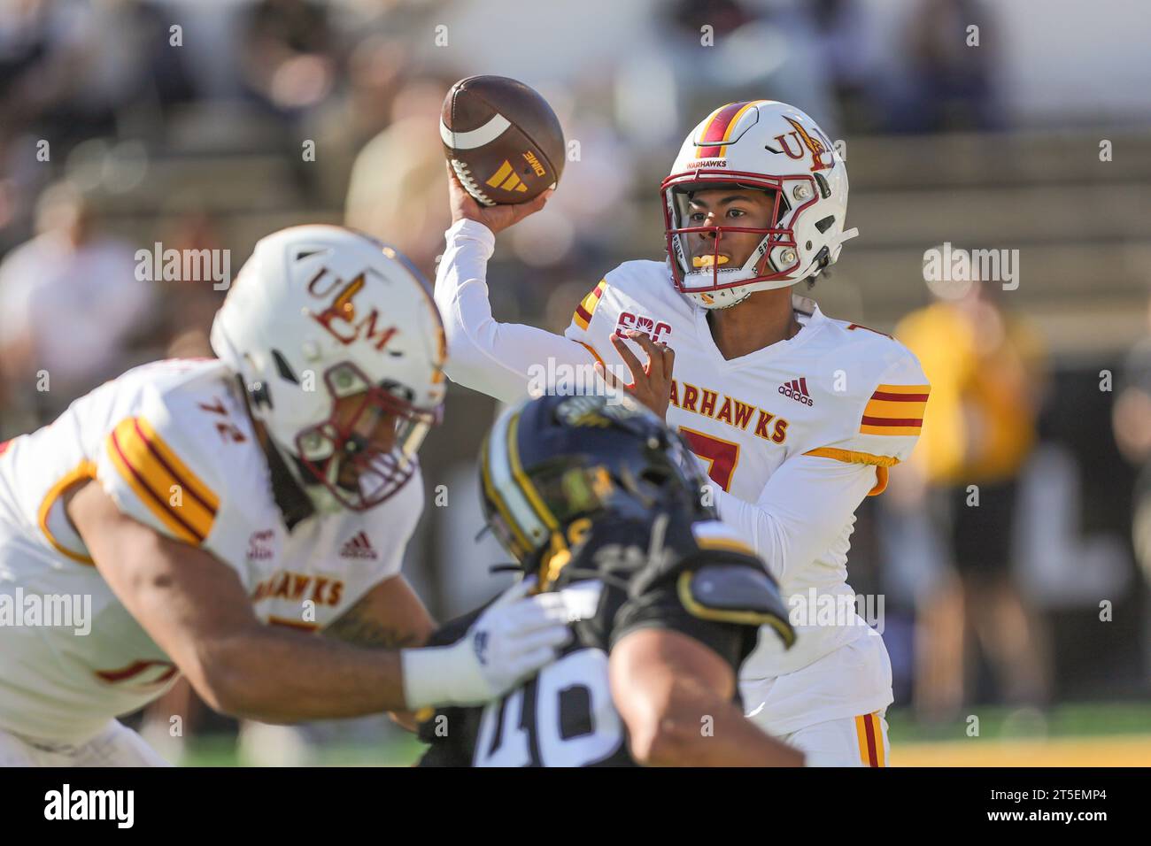 NOV 04, 2023: Louisiana Monroe Warhawks quarterback Blake Murphy (7 ...