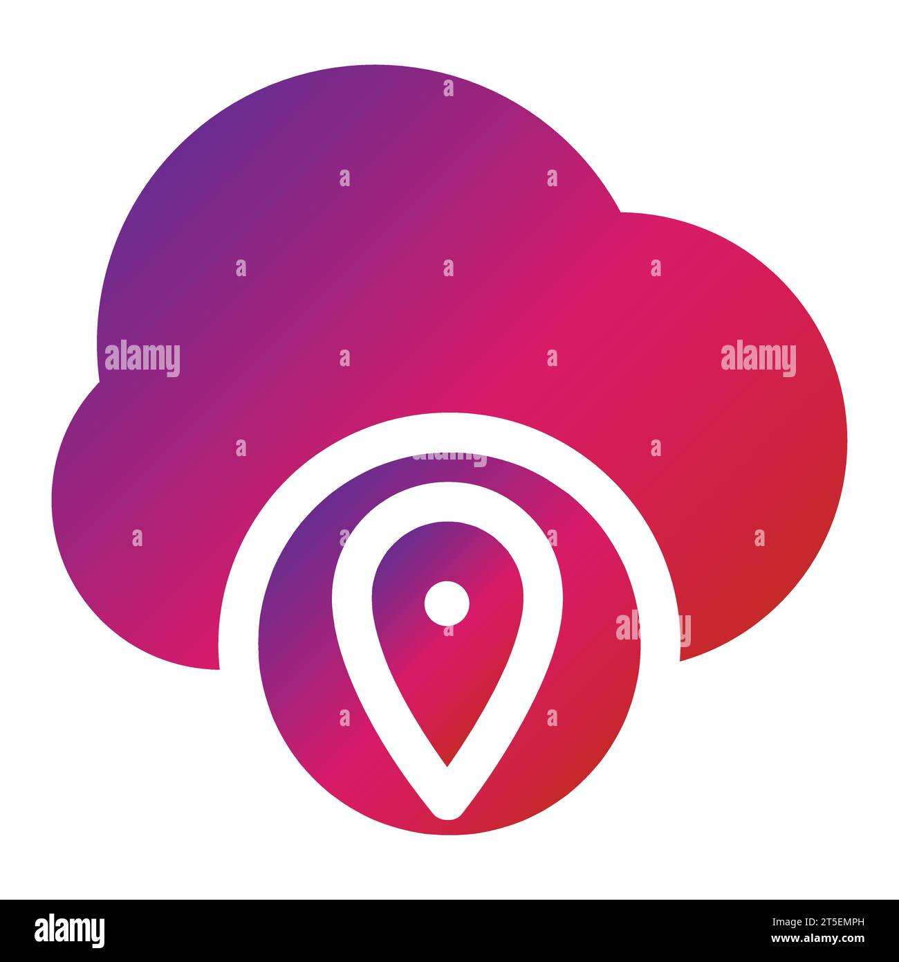 modern gradient cloud service icon Stock Vector Image & Art - Alamy