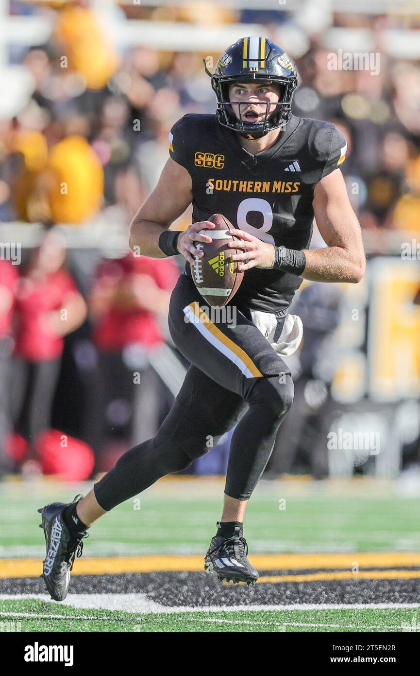NOV 04, 2023: Southern Miss Golden Eagles quarterback Billy Wiles (8 ...