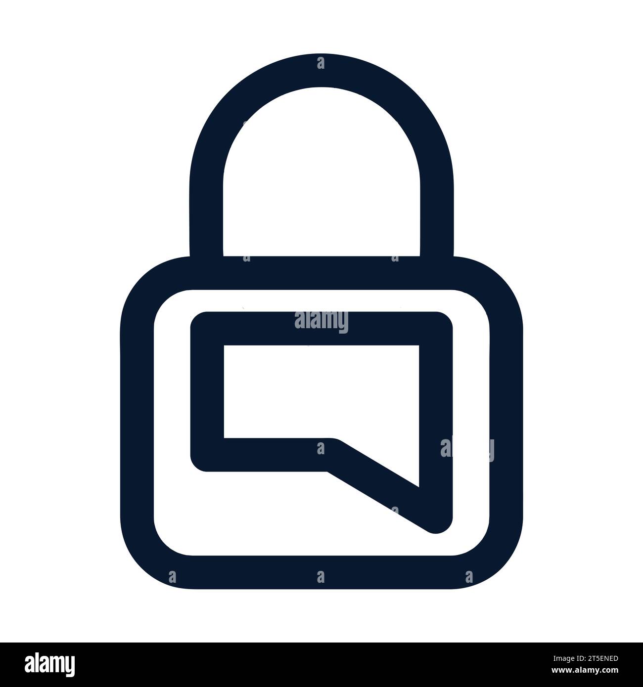 safety padlock outline icon Stock Vector Image & Art - Alamy