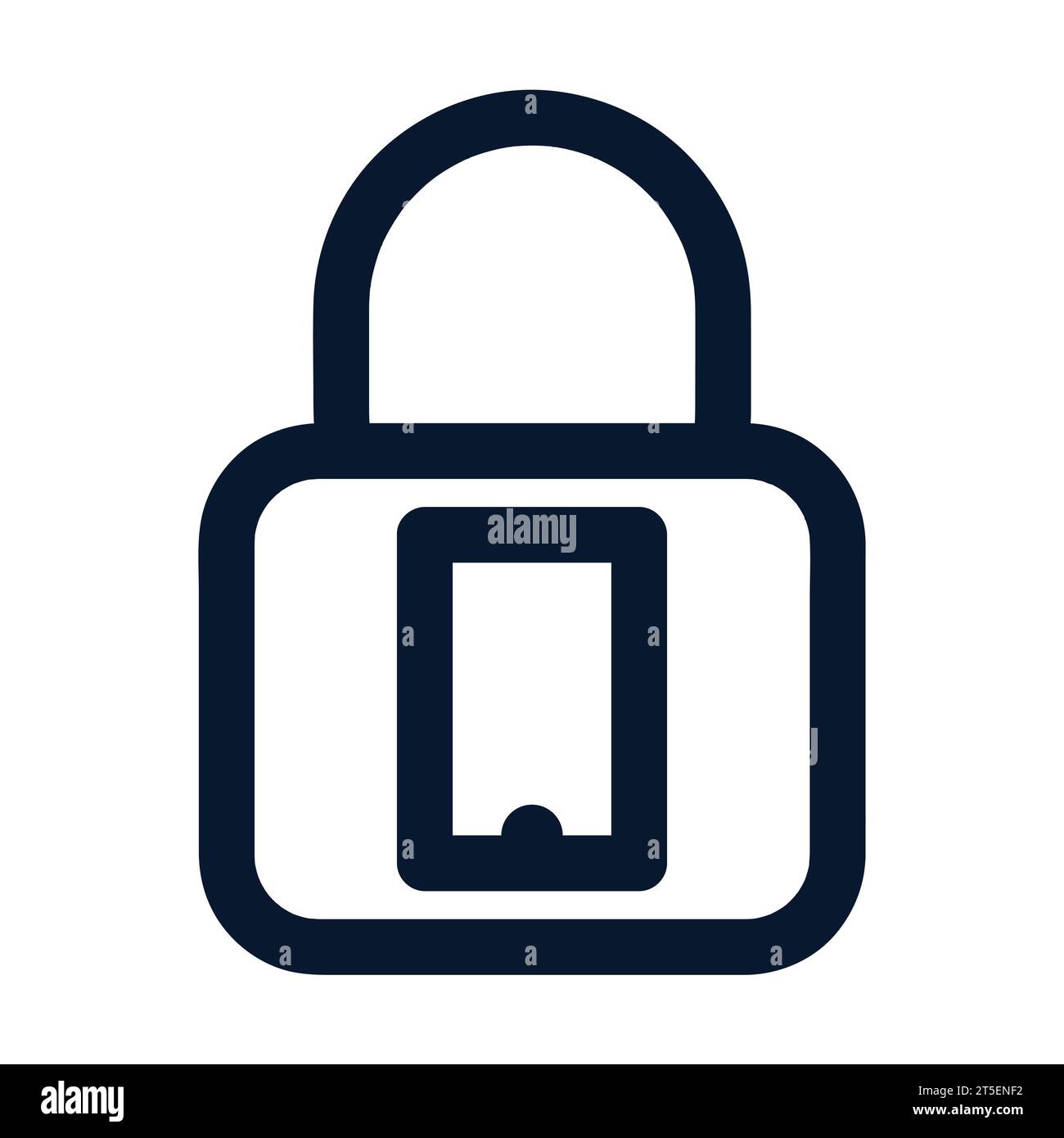 safety padlock outline icon Stock Vector Image & Art - Alamy