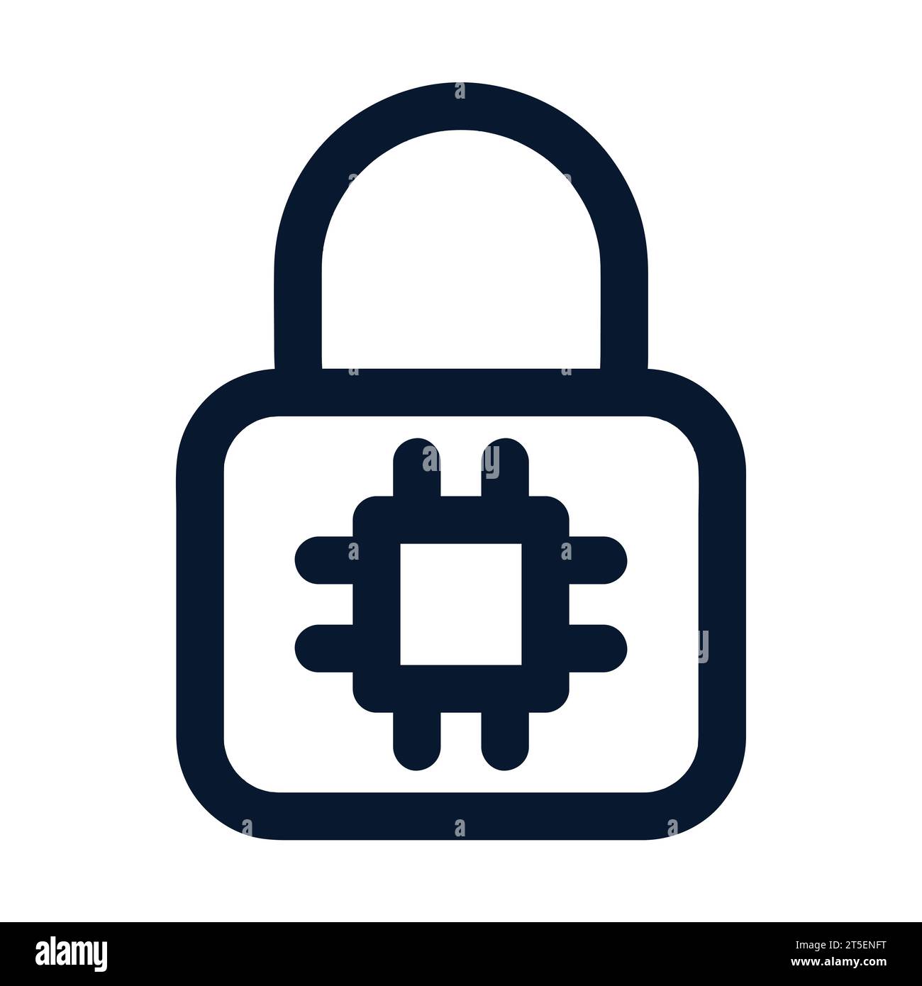 safety padlock outline icon Stock Vector Image & Art - Alamy