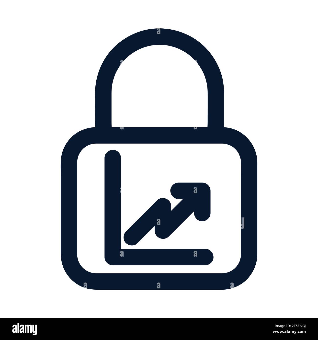 safety padlock outline icon Stock Vector Image & Art - Alamy