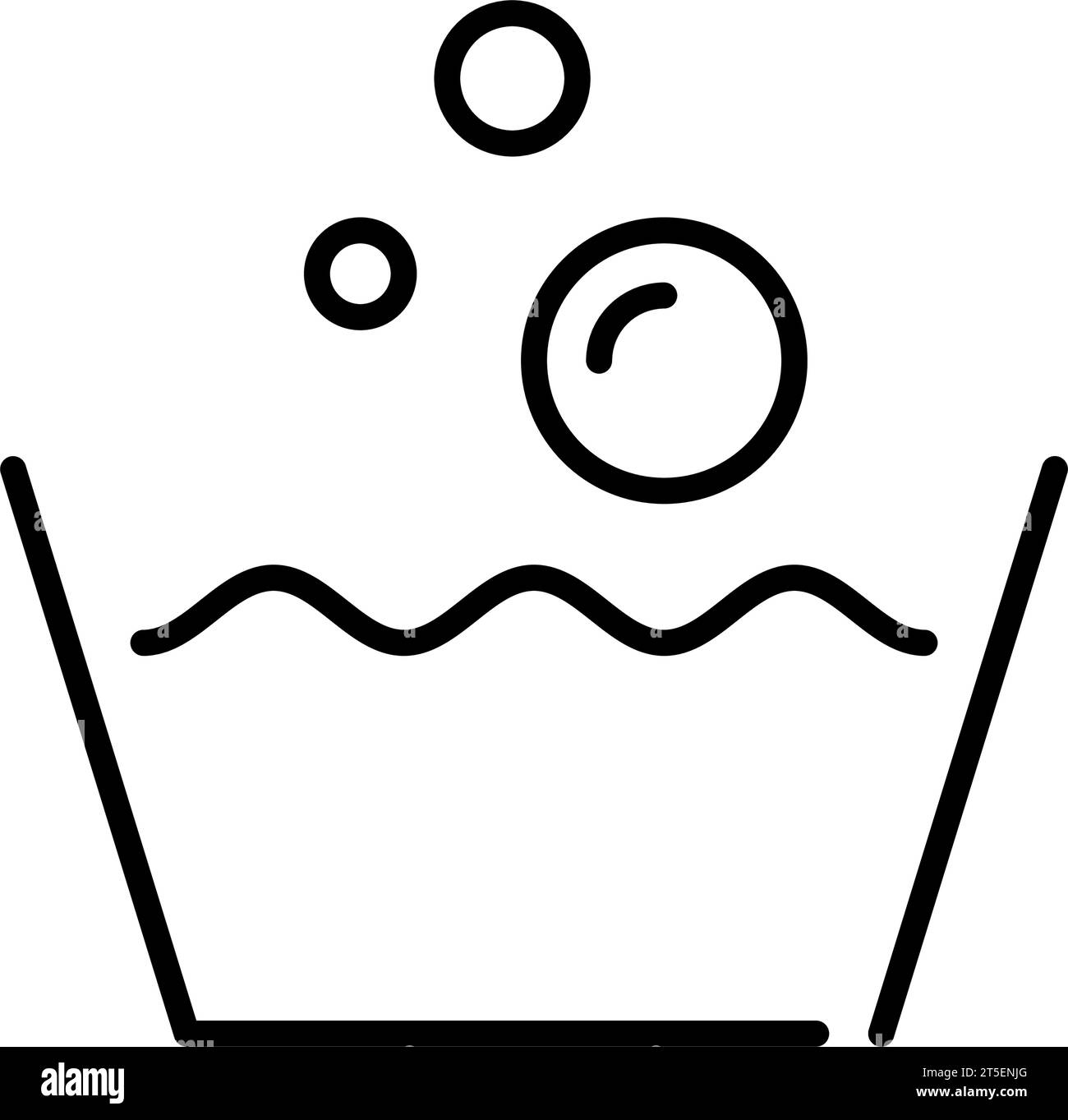 Washing clothes and bubbles. Pixel perfect laundry icon Stock Vector ...