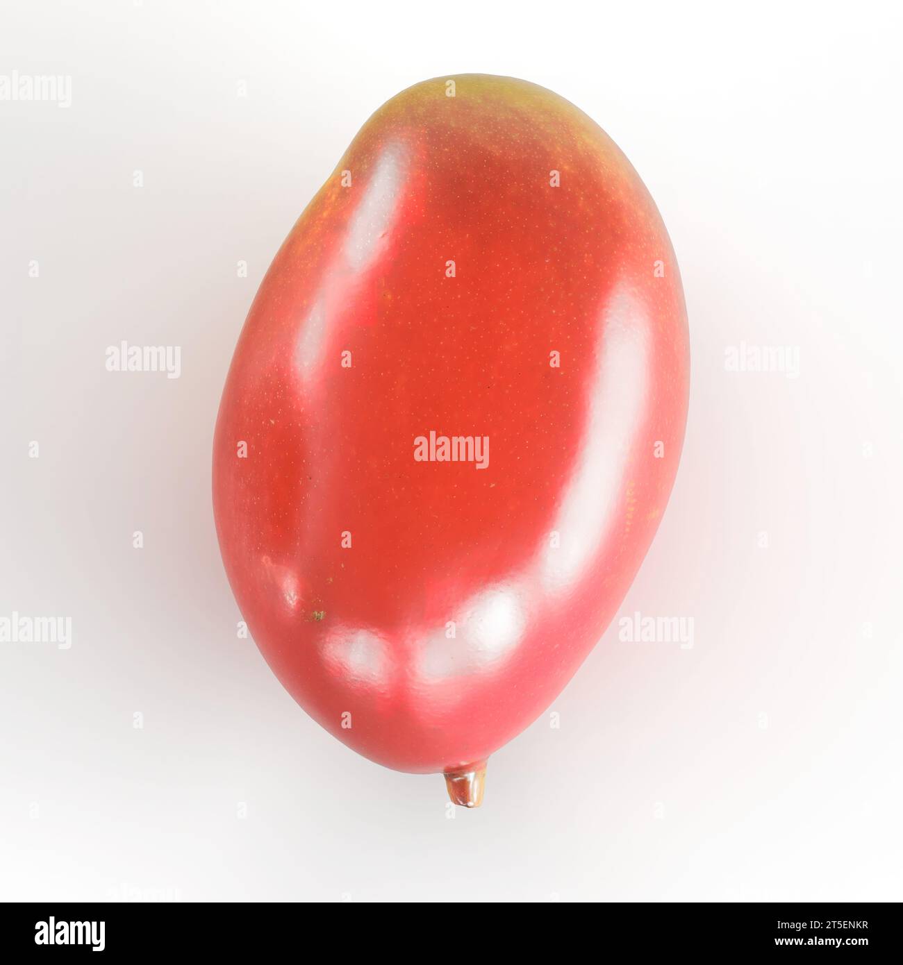 A 3D of a ripe red mango on a white background Stock Photo - Alamy