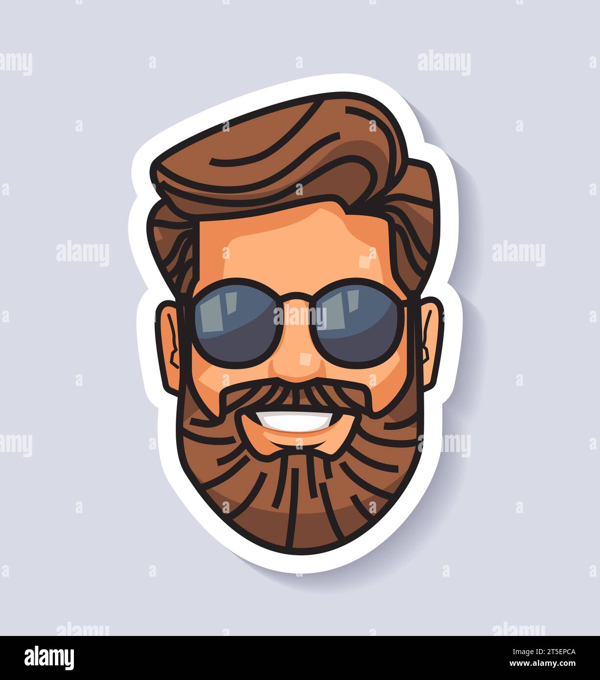 male face avatar sticker season big sale special offer promotion ...
