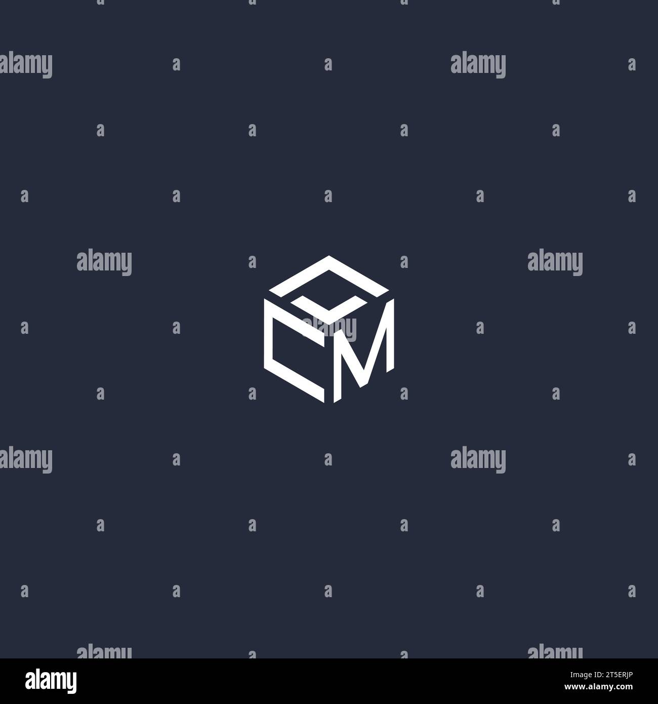 CM initial hexagon logo design inspiration Stock Vector Image & Art - Alamy