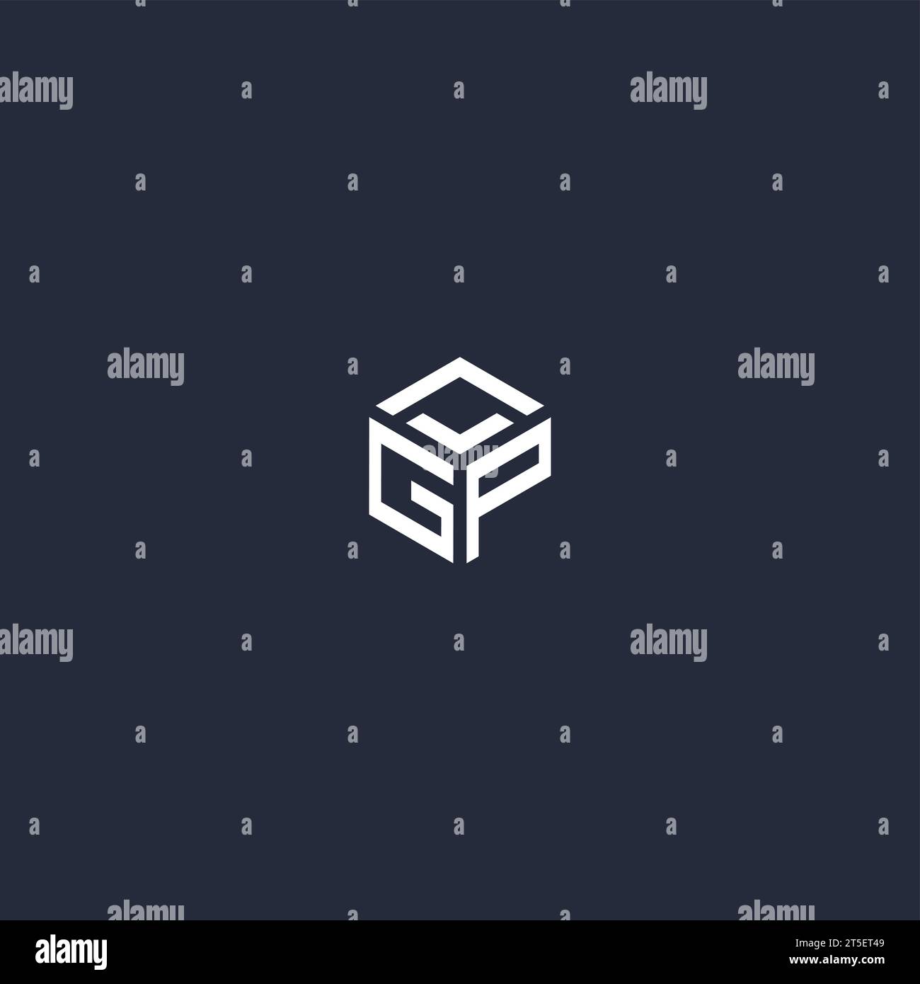 GP initial hexagon logo design inspiration Stock Vector Image & Art - Alamy