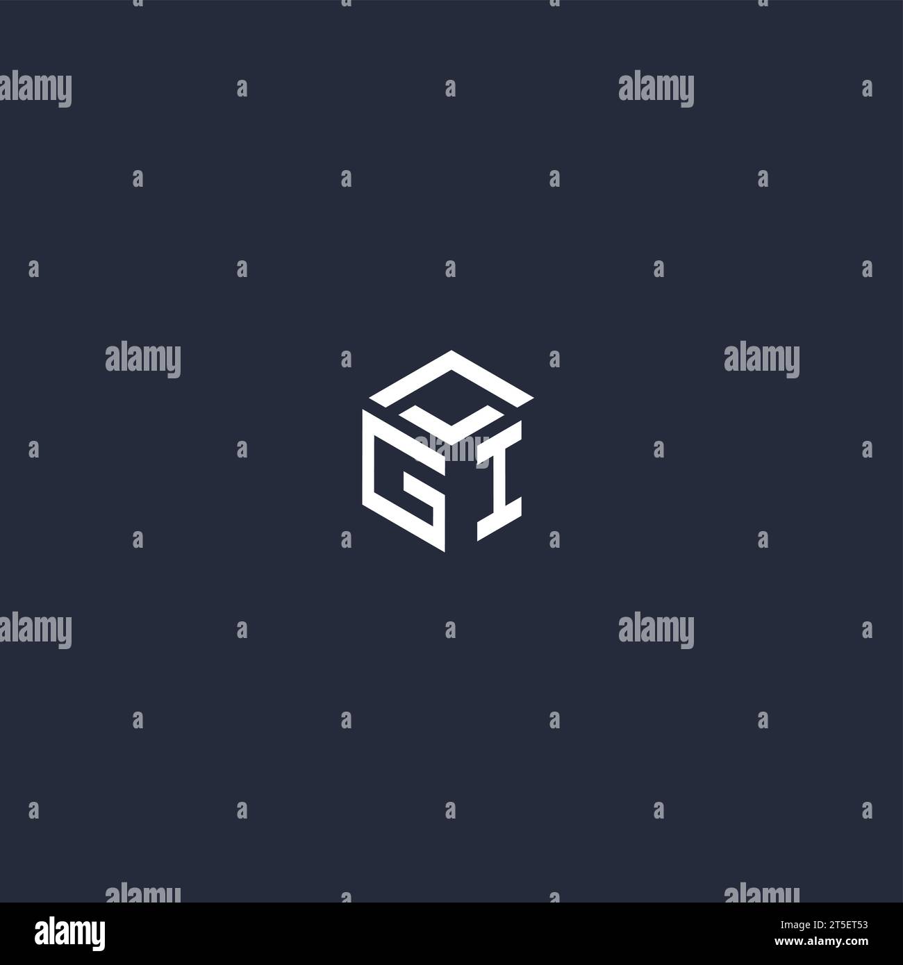GI initial hexagon logo design inspiration Stock Vector Image & Art - Alamy