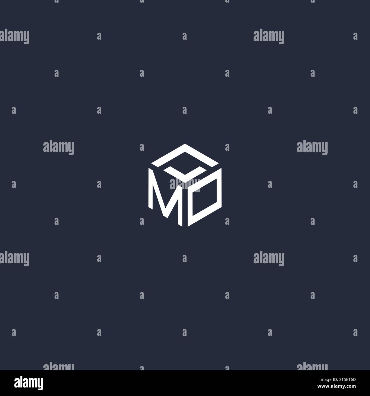 MO initial hexagon logo design inspiration Stock Vector Image & Art - Alamy