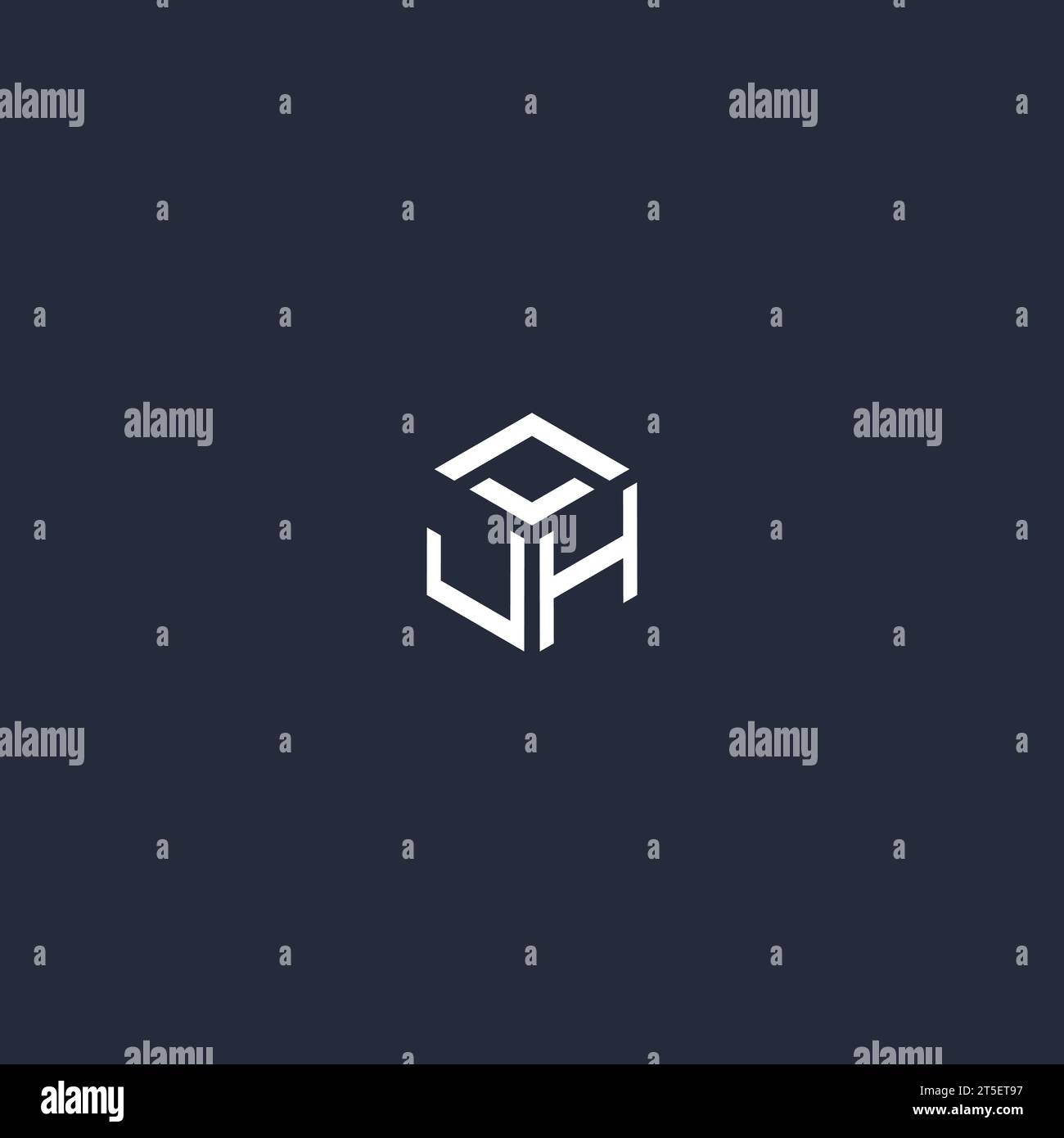 JH initial hexagon logo design inspiration Stock Vector Image & Art - Alamy
