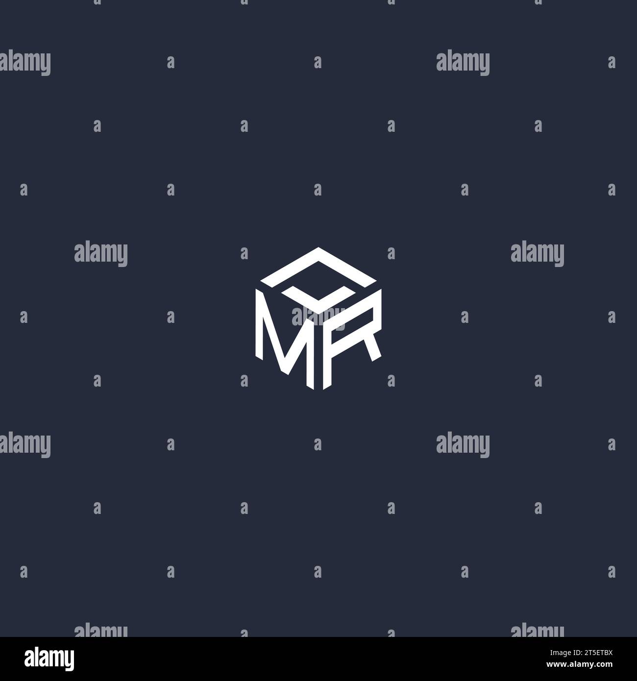 MR initial hexagon logo design inspiration Stock Vector Image & Art - Alamy
