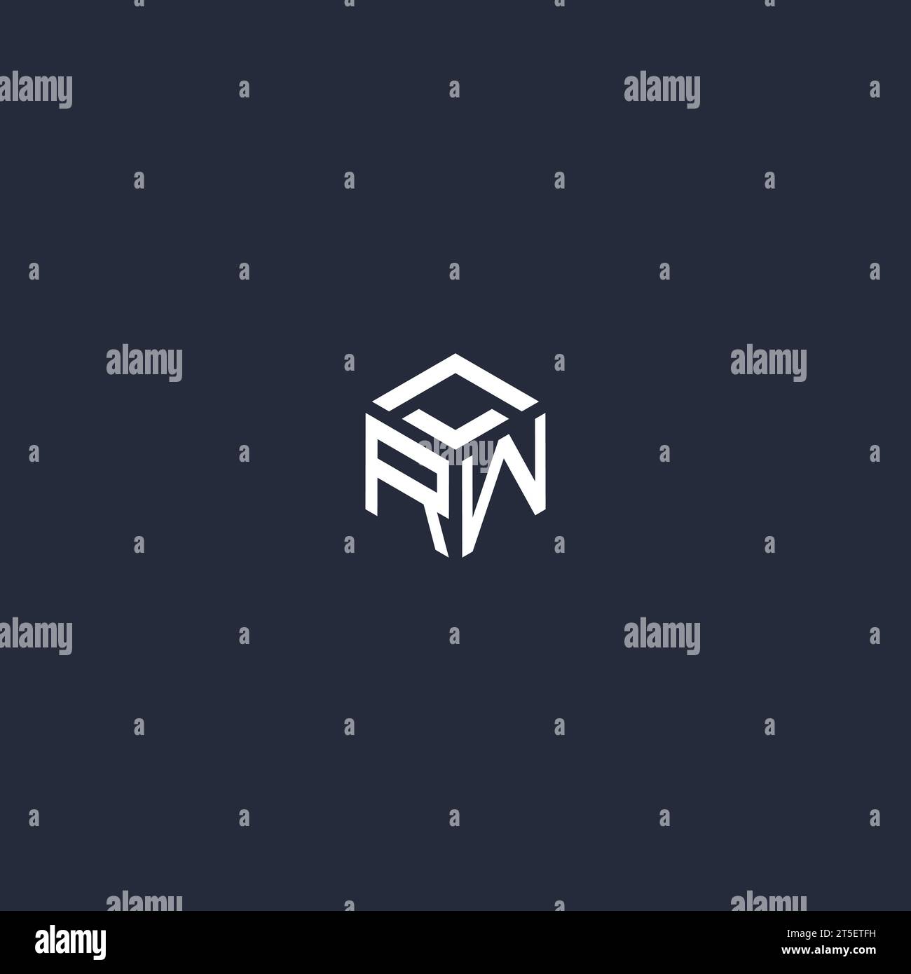Rw letter design Stock Vector Images - Alamy
