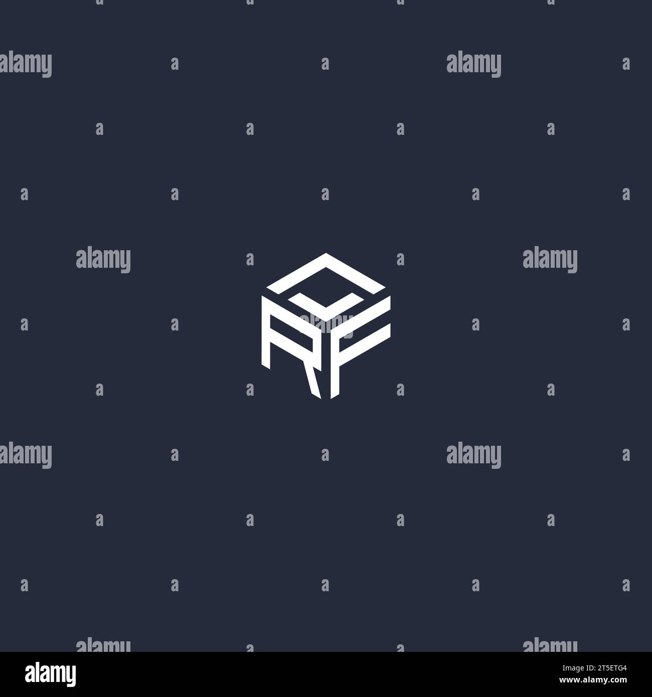 RF initial hexagon logo design inspiration Stock Vector Image & Art - Alamy