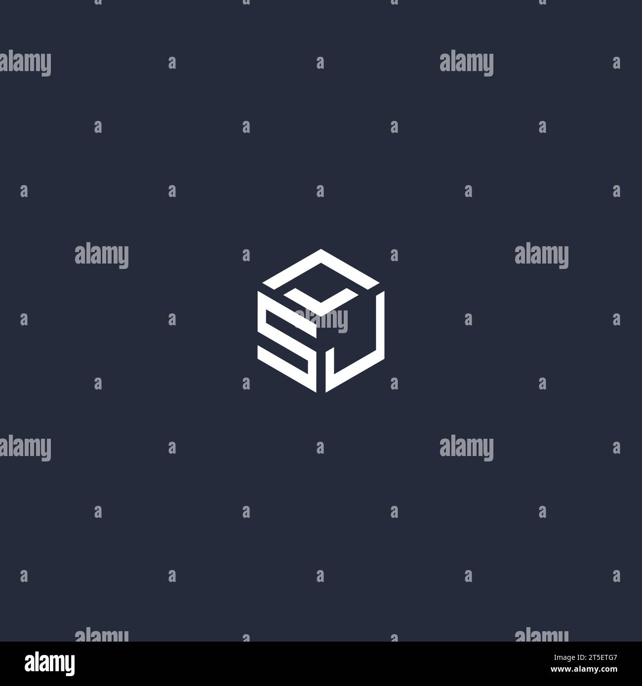 SJ initial hexagon logo design inspiration Stock Vector Image & Art - Alamy