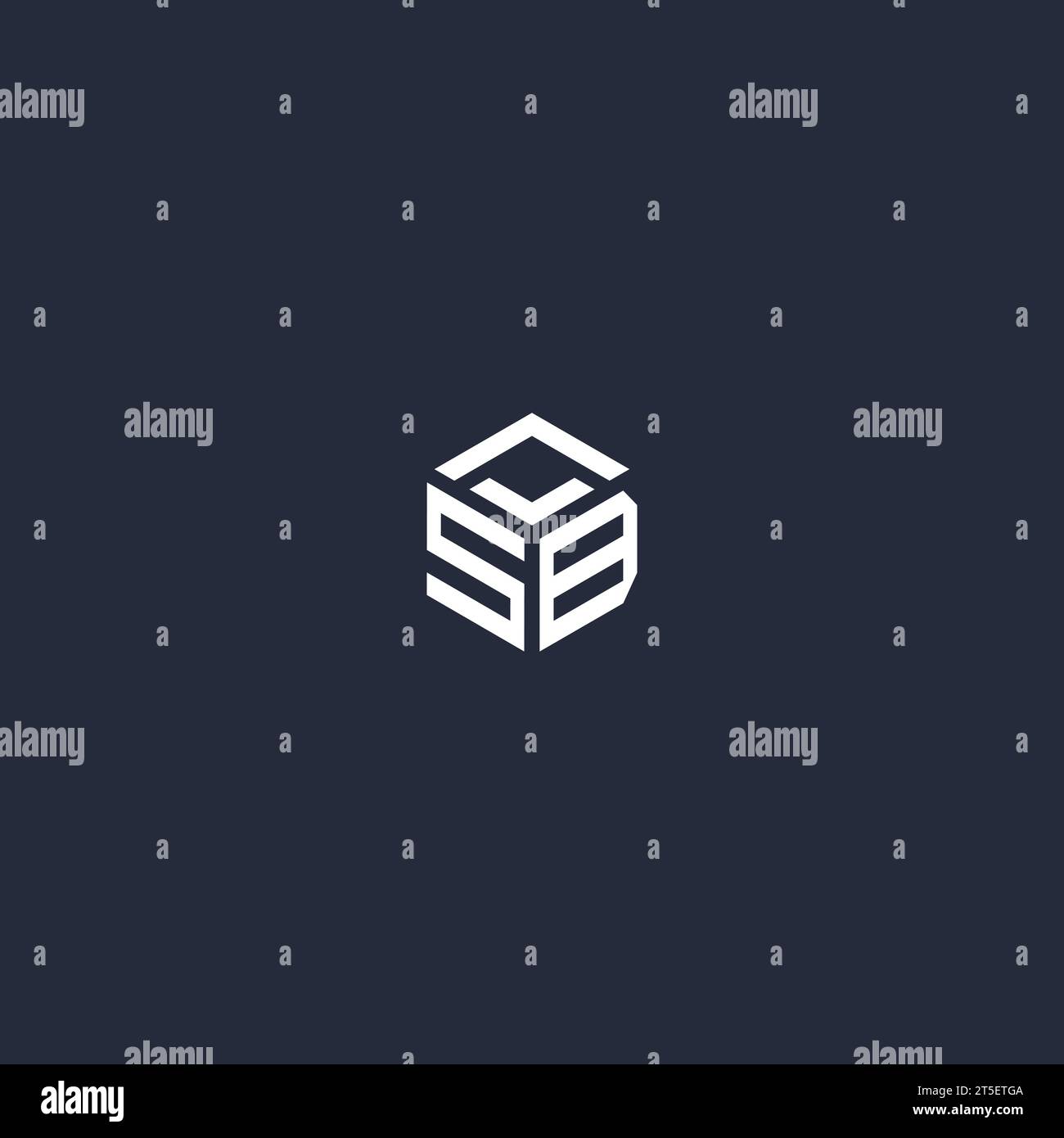 SB initial hexagon logo design inspiration Stock Vector Image & Art - Alamy