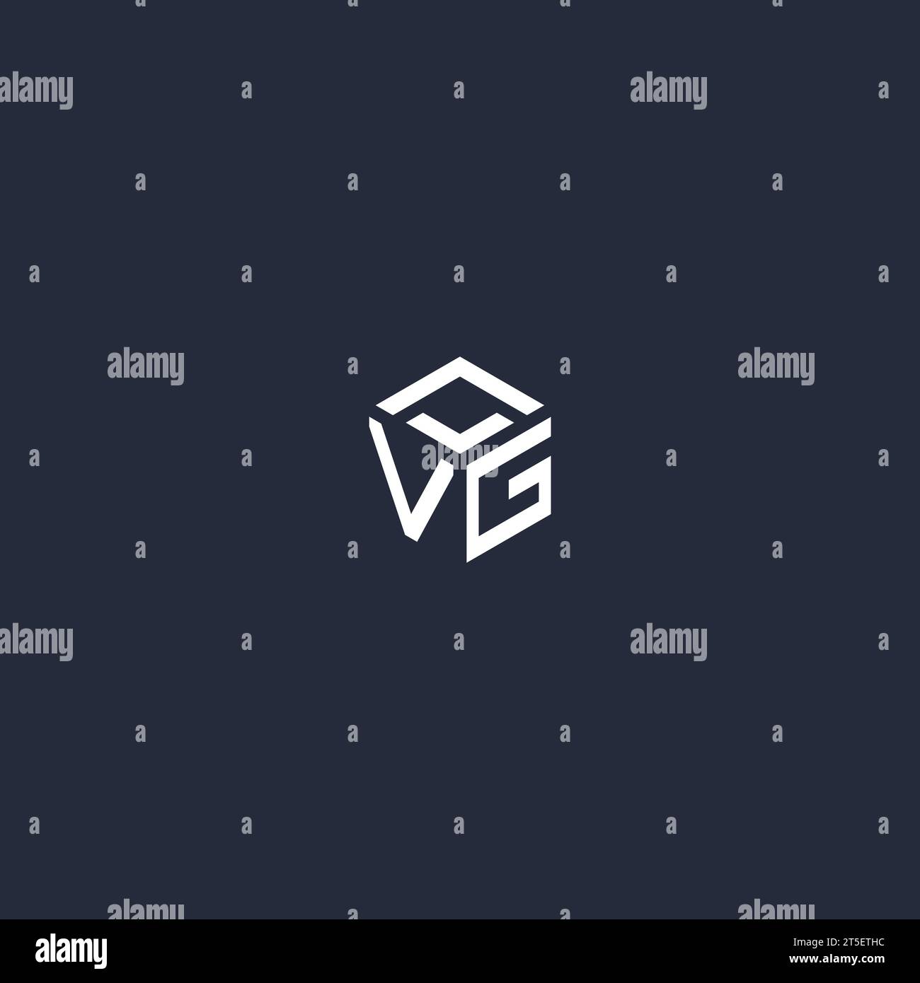 VG initial hexagon logo design inspiration Stock Vector Image & Art - Alamy
