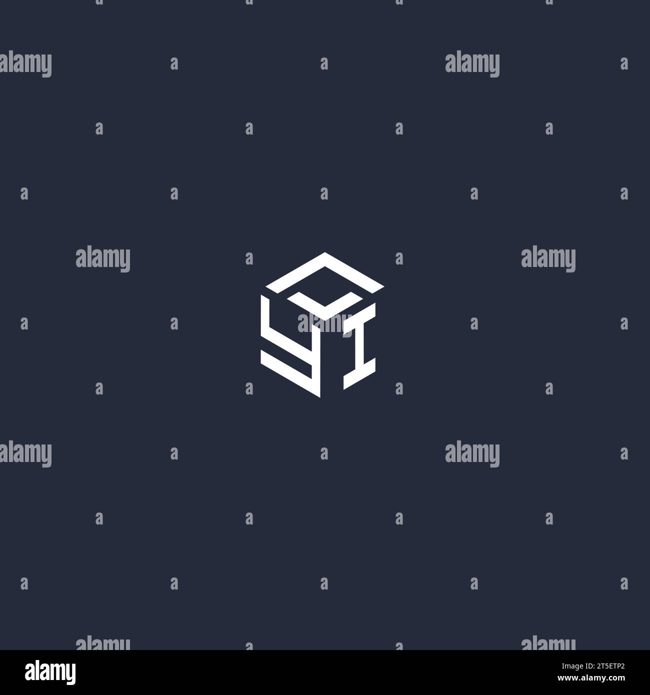 YI initial hexagon logo design inspiration Stock Vector Image & Art - Alamy